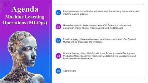 Agenda Machine Learning Operations Mlops Ppt Sample