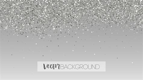 실버 반짝이 아래로 떨어지는입니다 빛나는 스파클 텍스처 새 해와 크리스마스 카드를 위한 템플릿입니다 표지 책 레이아웃 고급