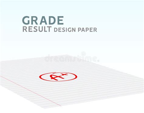Grade Result A Plus Hand Drawn Vector Grade A Plus In Red Circle Stock Illustration