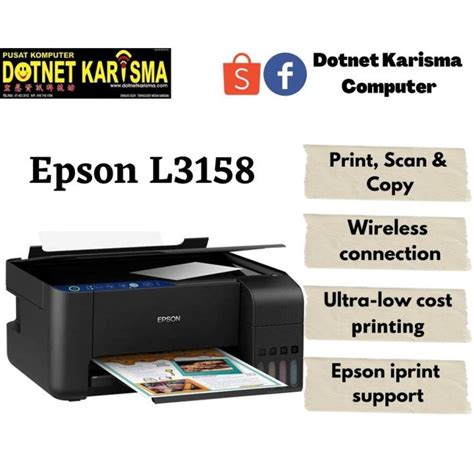 Epson Ecotank L3210l3158 Wifil3256 Wifi All In One Printer Lazada Ph