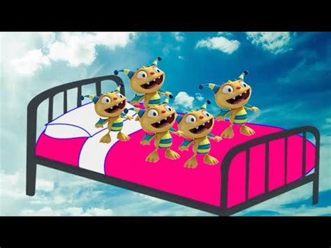 Five Little Henry Hugglemonster Jumping On The Bed Nursery Rhyme Youtube