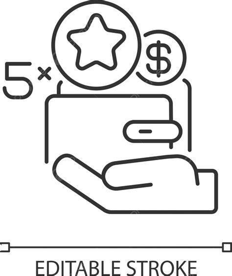 Bonus Program Linear Icon Salary Vector Pictogram Vector Salary Vector Pictogram Png And