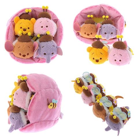 Honey Bee Tsum Tsum Flower Bag Set Winnie The Pooh Piglet Roo And