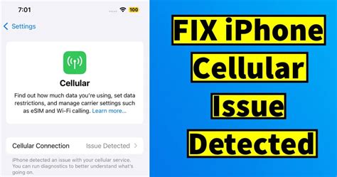 How To Fix Iphone Cellular Connection Issue Detected Reveal That