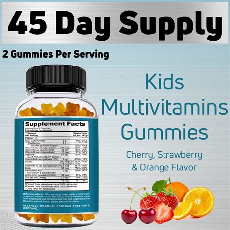 Nuelation Gomitas Multivitamínicas Para Niños Con Vitaminas En Gomitas