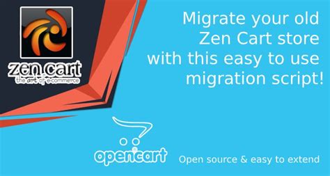 OpenCart Zen Cart To Opencart Migration Script