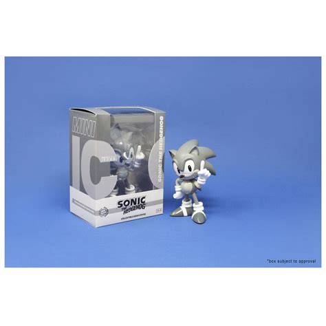Sonic The Hedgehog Mini Icons Statue 1 6 Sonic Grey Edition 15 Cm Kraken