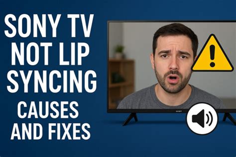 Sony Tv Not Lip Syncing Causes And Fixes Smart Tv Base