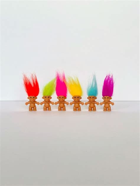 Mini Trolls From The 90s Troll Dolls Vintage Troll Dolls Troll Charms