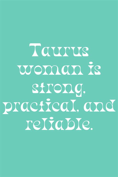 Taurus Woman Quotes