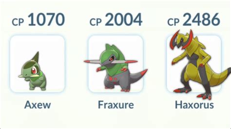 Axew Pokemon Evolution Chart