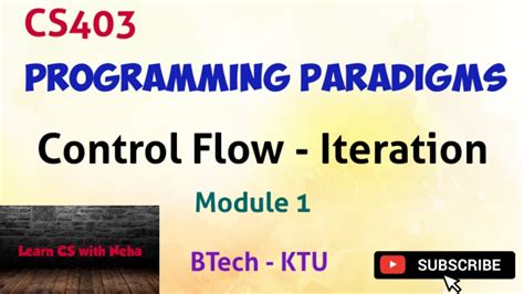 programming paradigms iteration btech ktu youtube
