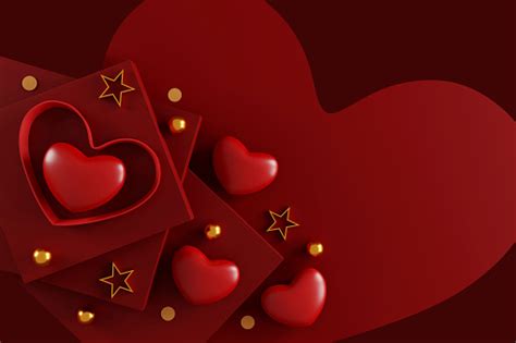 행복한 발렌타인 데이 배경입니다 발렌타인 데이에 브랜딩 제품 프레젠테이션을 위한 추상적인 배경 최소 스타일 템플릿 인사말 카드