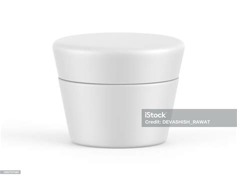 브랜딩 및 모형을 위한 블랭크 코스메틱 크림과 젤 항아리 3d 렌더 일러스트레이션 병에 대한 스톡 사진 및 기타 이미지 병 세안 0명 Istock