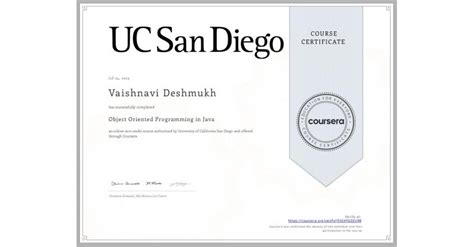 Vaishnavi Deshmukh On Linkedin Completion Certificate For Object
