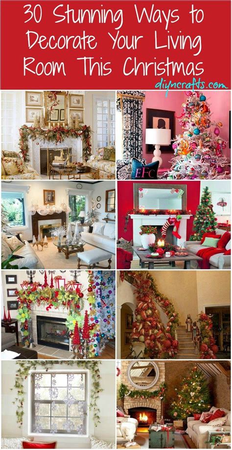 30 Stunning Ways To Decorate Your Living Room For Christmas Christmas