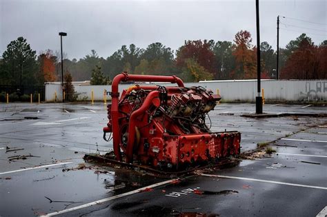 A Red Machine That Has The Word Rust On It Premium Ai Generated Image