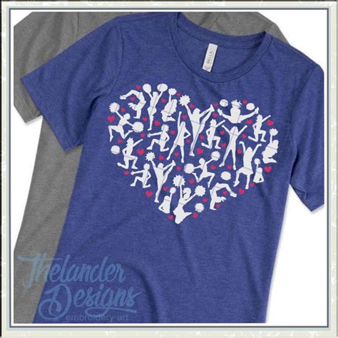 T1822v Cheerleader Heart Svg Thelander Designs