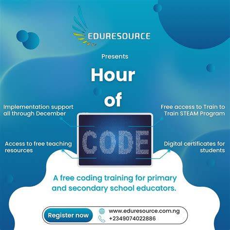 Eduresource Ng On Linkedin Hourofcode Teacherstraining