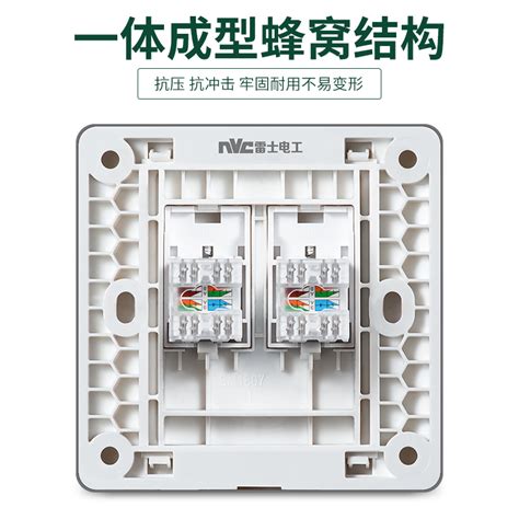 Usd 3333 Thunder Double Computer Socket Computer Network Socket Panel Double Ent Network Line