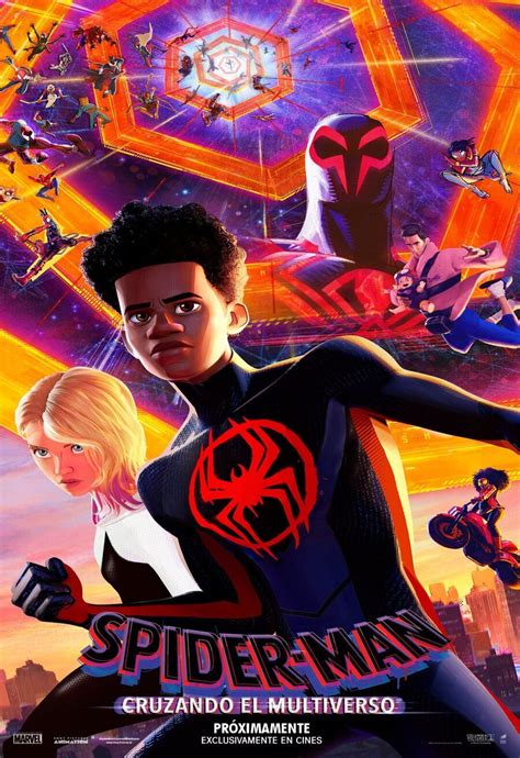 Cartel De Spider Man Cruzando El Multiverso 2023 Ecartelera