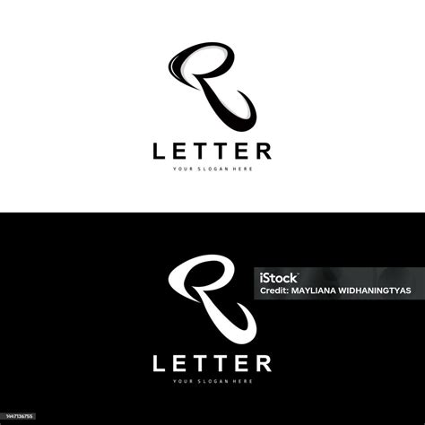 R 문자 로고 벡터 알파벳 기호 초기 문자가 있는 브랜드 로고 디자인 0명에 대한 스톡 벡터 아트 및 기타 이미지 0명