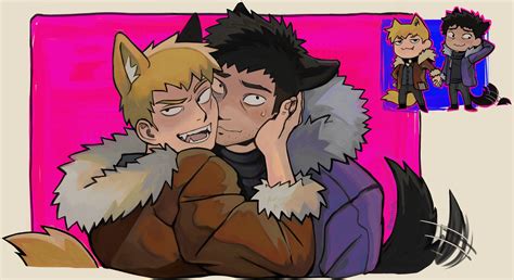 Reigen Arataka And Serizawa Katsuya Mob Psycho 100 Drawn By Kentret