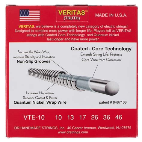 Dr Strings Veritas Vte 10 3 Pack Thomann Uk