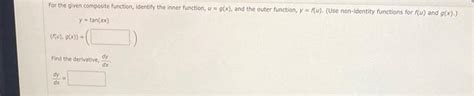 Solved For The Given Composite Function Identify The Inner