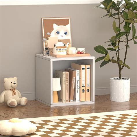 Alisened Cube Storage Organizer Stackable Cubes For Home Books Clothes Toy Bookcase Modular
