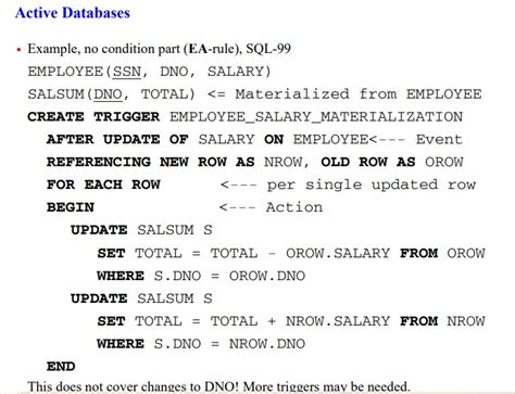 What Are The Uses Of Active Database Discuss Active Database With Example