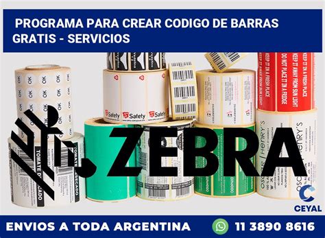 Programa Para Crear Codigo De Barras Gratis Servicios Etiquetas Frontal