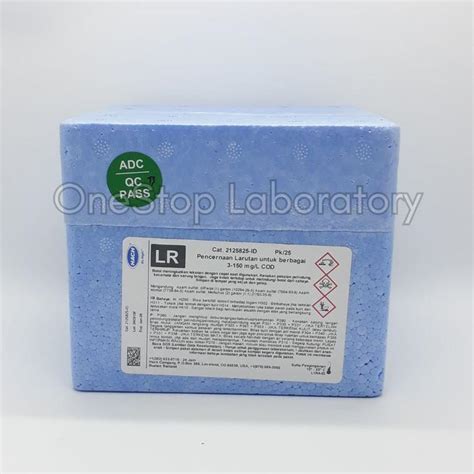 Jual Hach 2125825 Cod Reagent Lr Digestion Vials 3 150 Mgl Pk25 Kab Bekasi Onestop