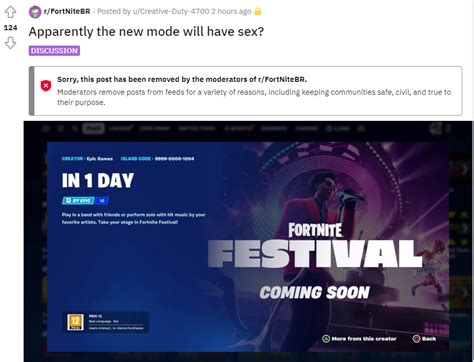 Mods Hate Sex Confirmed R FortNiteBR