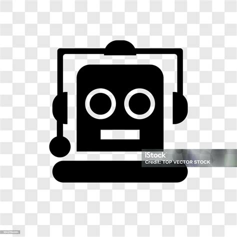 투명 한 배경 로봇 투명도 로고 디자인에 고립 된 로봇 벡터 아이콘 귀여운에 대한 스톡 벡터 아트 및 기타 이미지 귀여운