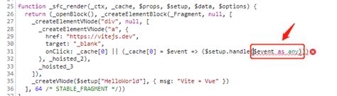 Cannot Use As In Issue Vuejs Core Github