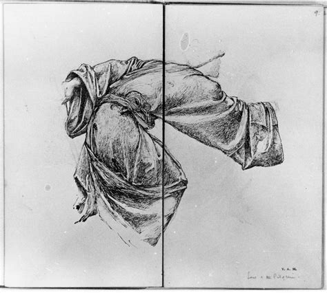 Sketch For Love And The Pilgrim — Edward Burne Jones Biblioklept