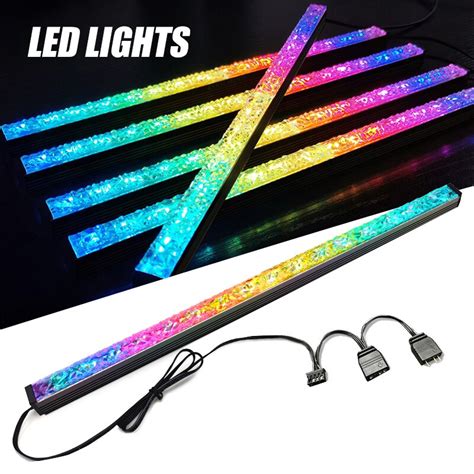 Computer Case Diamond LED Strip Light Rainbow PC C Vicedeal