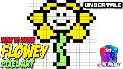 How To Draw Flowey Undertale Drawing Undertale Pixel Art 8 Bit