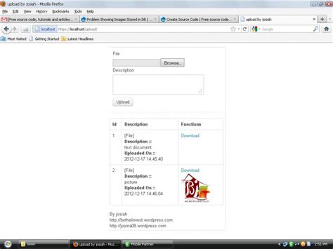 Upload Files On Phpmysql Site Server And Saving Details On Database