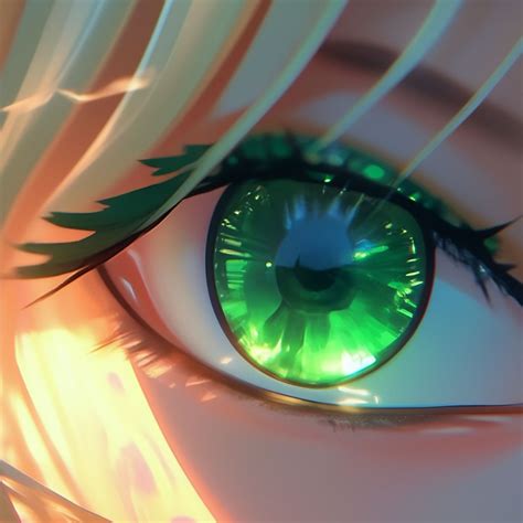 Bright Green Eyes Anime