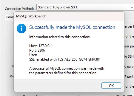 C Connecting Visual Studio To A Ssh Tunneled Mysql Server Stack Overflow
