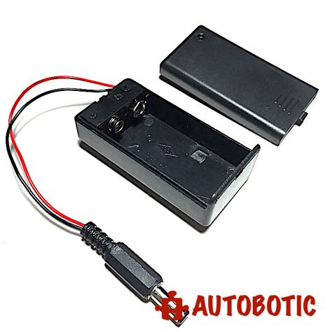 DC V Battery Holder With Switch Cover Power Jack For Arduino