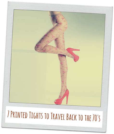 7 Printed Tights To Travel Back To The 70s Uk Tights Blog