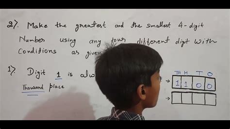Make The Greatest And Smallest 4 Digits Number Using Any Four Different Digits Part 13