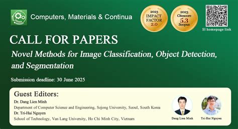 Imageprocessing Computervision Deeplearning Cmcjournal Guesteditor