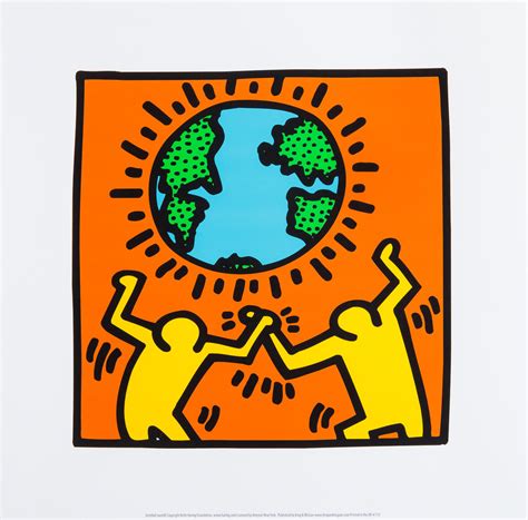 Keith Haring Art Print Earth World