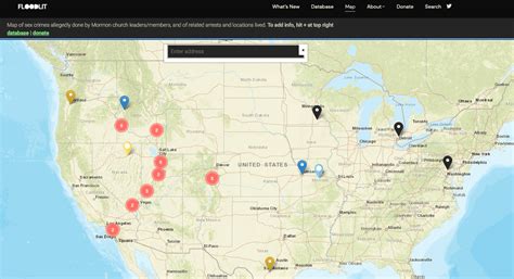 Mormon Sexual Abuse Map Floodlit