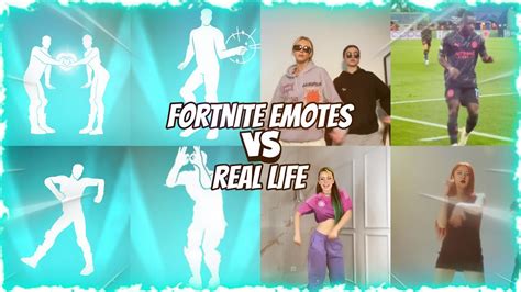 Fortnite Emote Vs Real Life 😍 Youtube