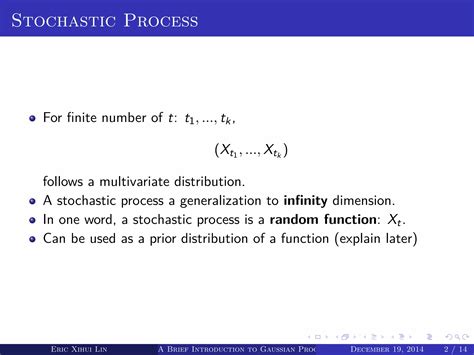 A Brief Introduction To Gaussian Process Ppt